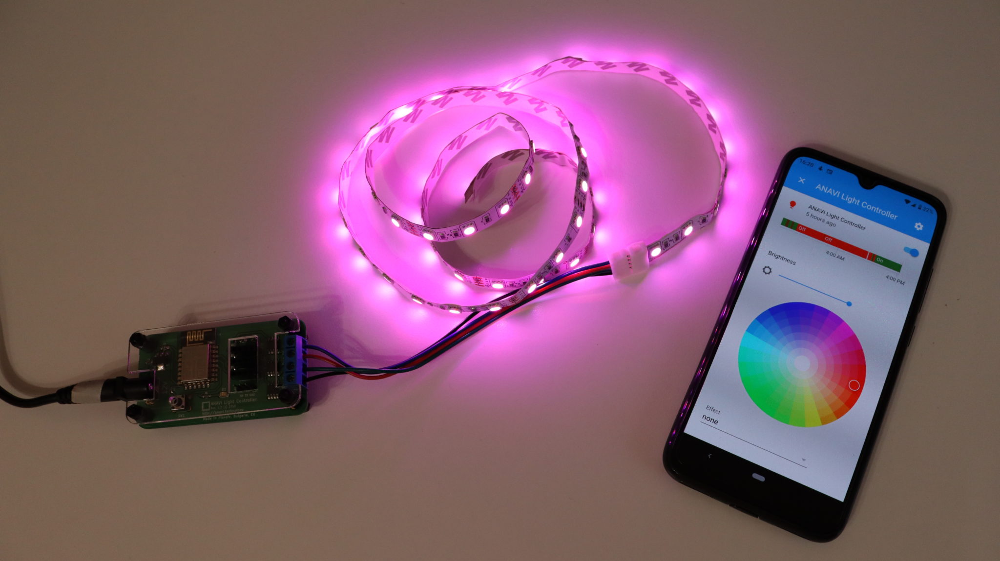 Control 12V RGB LED Strip from Home Assistant – ANAVI Technology