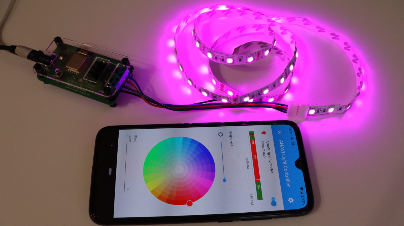 Control 12V RGB LED Strip from Home Assistant – ANAVI Technology