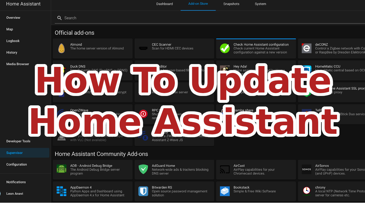 Update Home Assistant – ANAVI Technology
